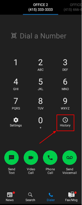 How to See a History of Your Dialer Calls on the App – Help Center