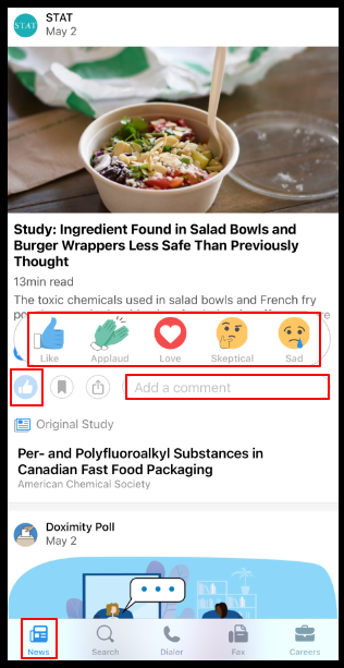 How to Comment on Articles in the Newsfeed – Help Center