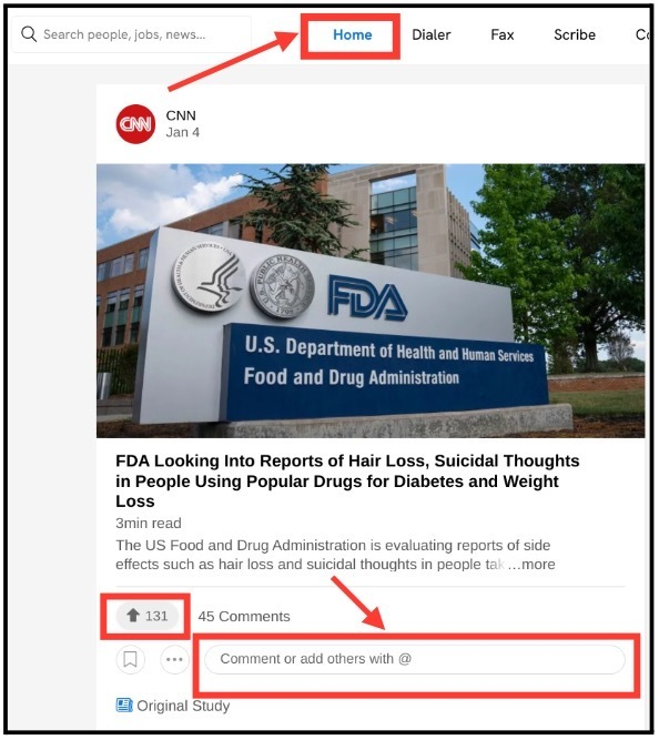 How to Comment on Articles in the Newsfeed – Help Center