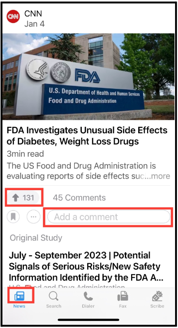 How to Comment on Articles in the Newsfeed – Help Center