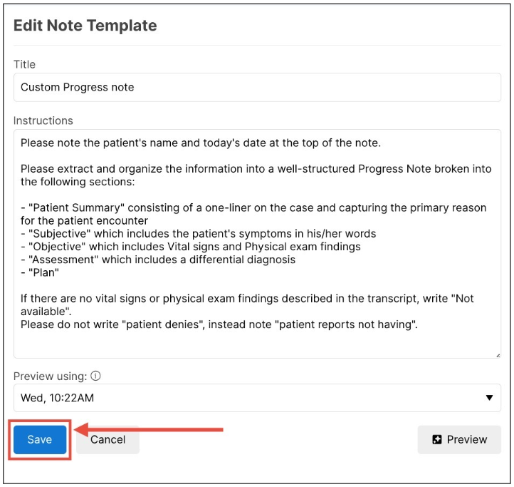 How to Create and Use Custom Note Templates in Scribe on the Doximity ...