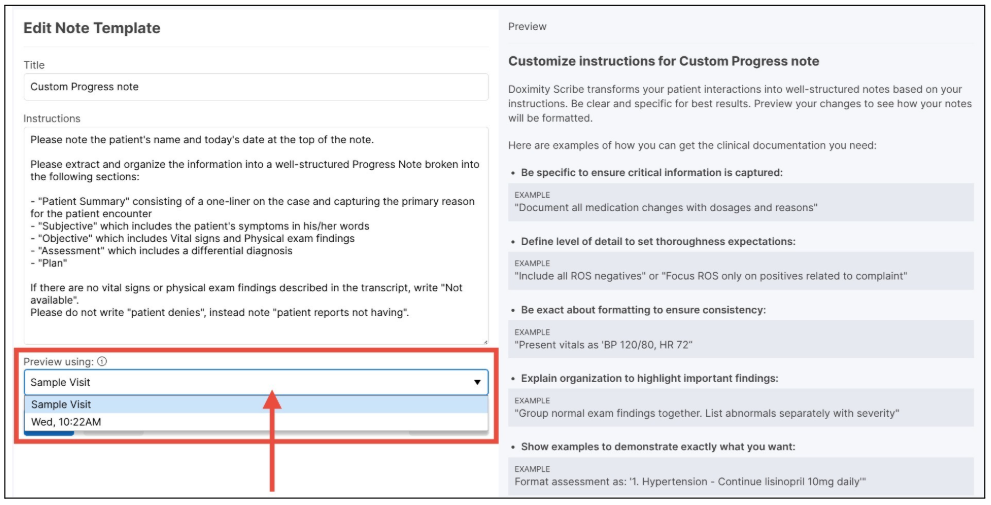 How to Create and Use Custom Note Templates in Scribe on the Doximity ...